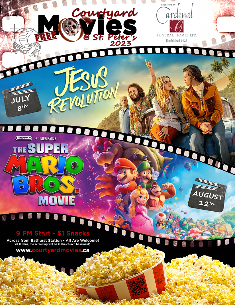 Courtyard Movie - Jesus Revolution - St. Peter's ChurchSt. Peter's Church